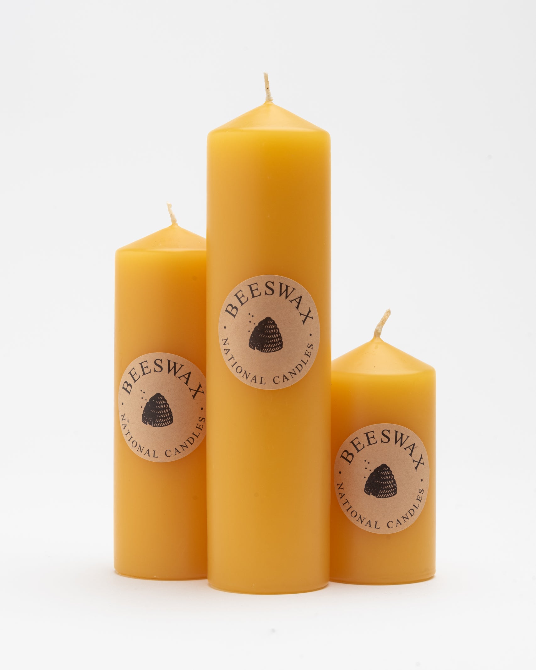 Beeswax 50mm ⌀ Pillar Candle – National Candles